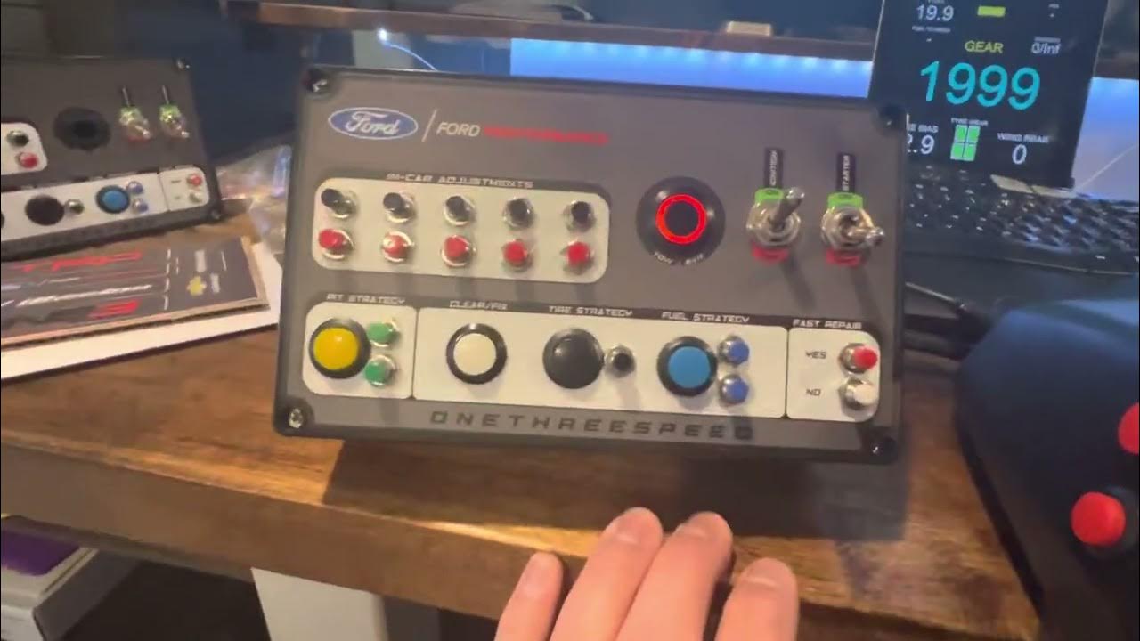 ONE3 Speed Gen2 24-Button iRacing Button Box DEMO - YouTube