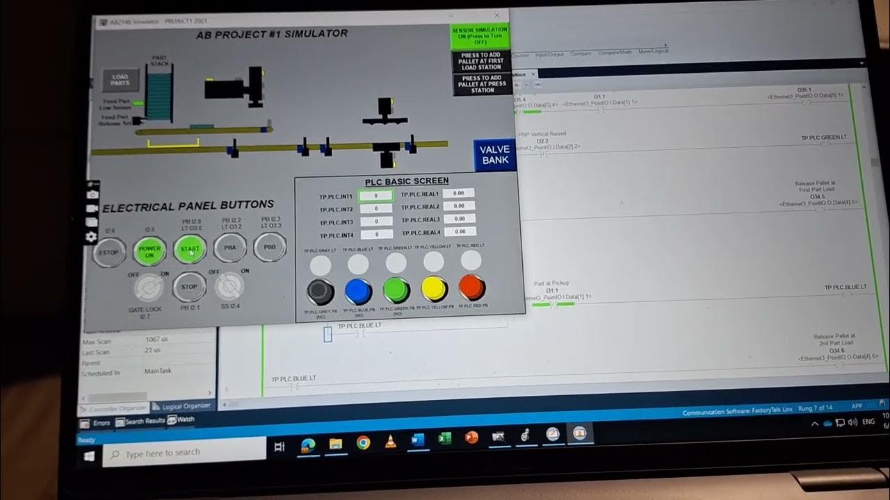 PLC programming project 1 video demonstration - YouTube