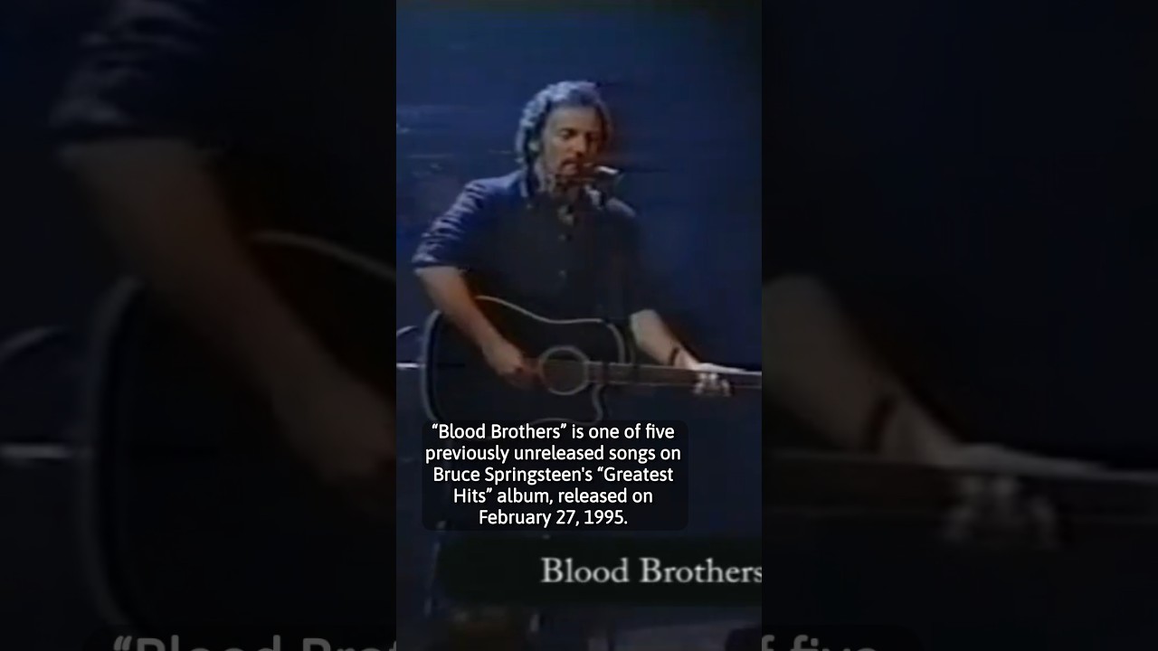 The story behind “Blood Brothers” by Bruce Springsteen - YouTube