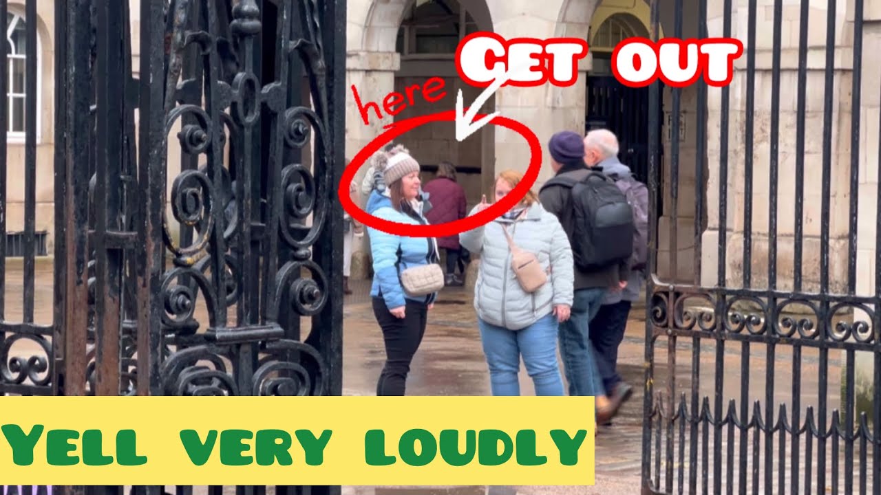 Silly tourist stepped inside the hallway and was shouted at by the ...