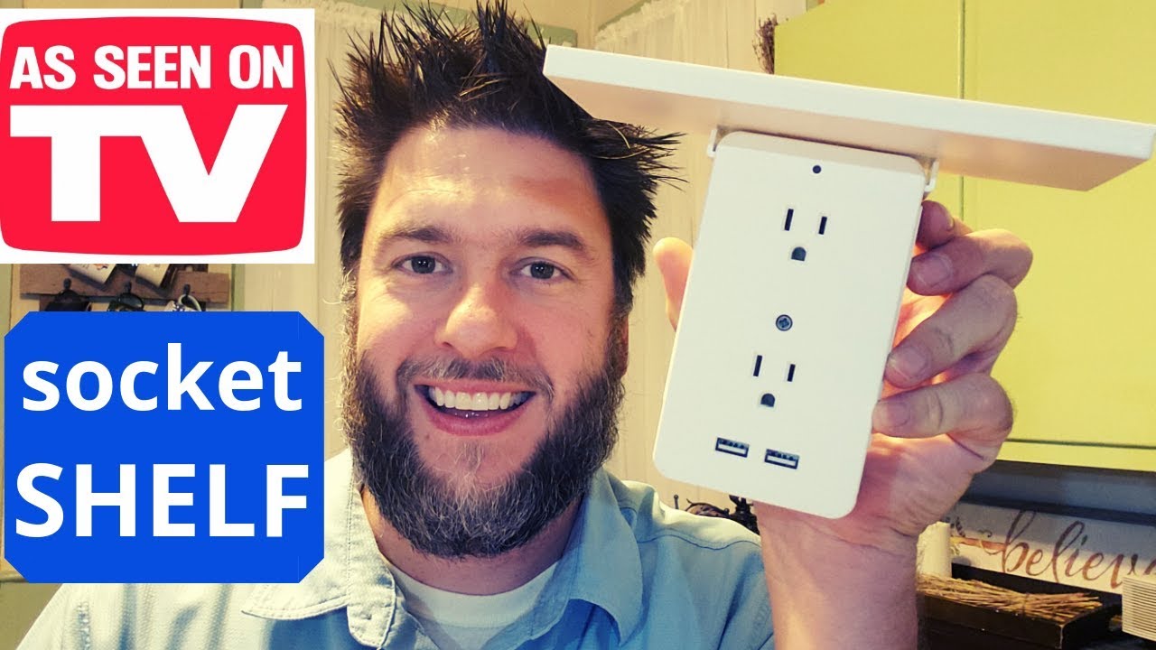 Socket Shelf Review: As seen on TV Socket Shelf by Sharper Image [69 ...