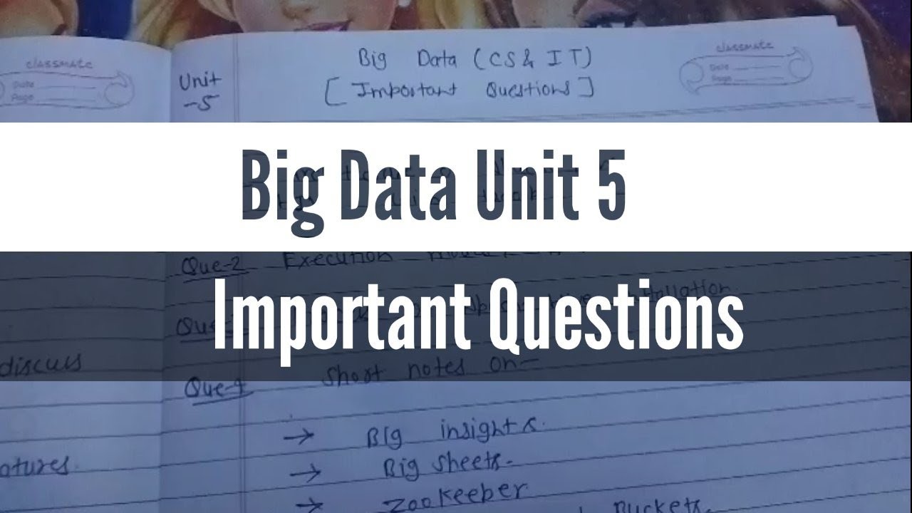 Big Data Unit 5 Important questions aktu #important #softershraddha # ...