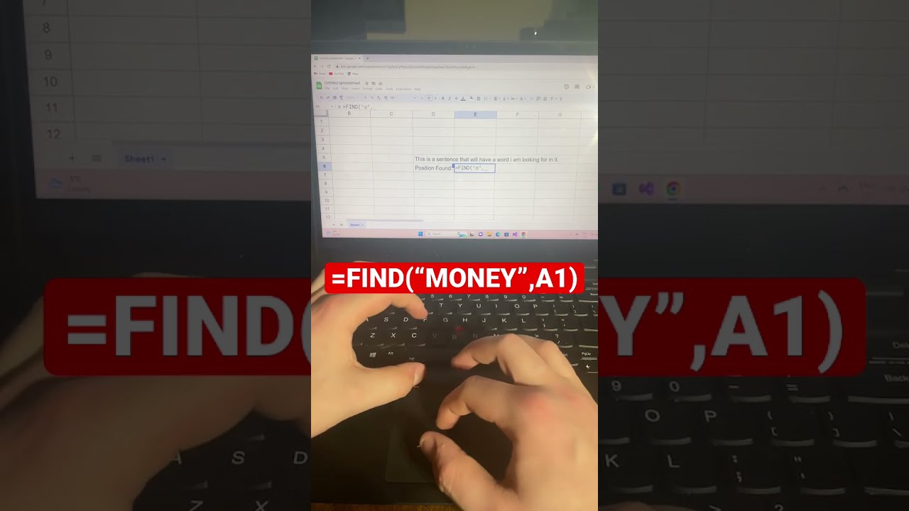 Using FIND In Google Sheets YouTube Using FIND In Google Sheets YouTube