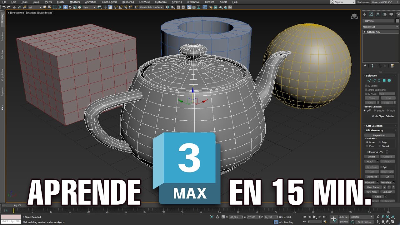 3ds Max en 15 minutos para principiantes 💡 | Giancr - YouTube
