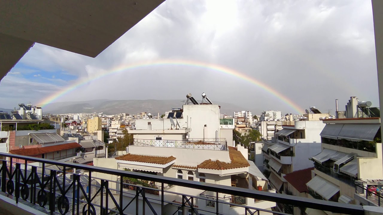 Rainbow in Athens,Greece - YouTube