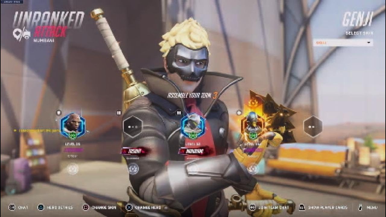 Noob Genji Uses Skull Skin | Overwatch 2 x Persona 5 - YouTube