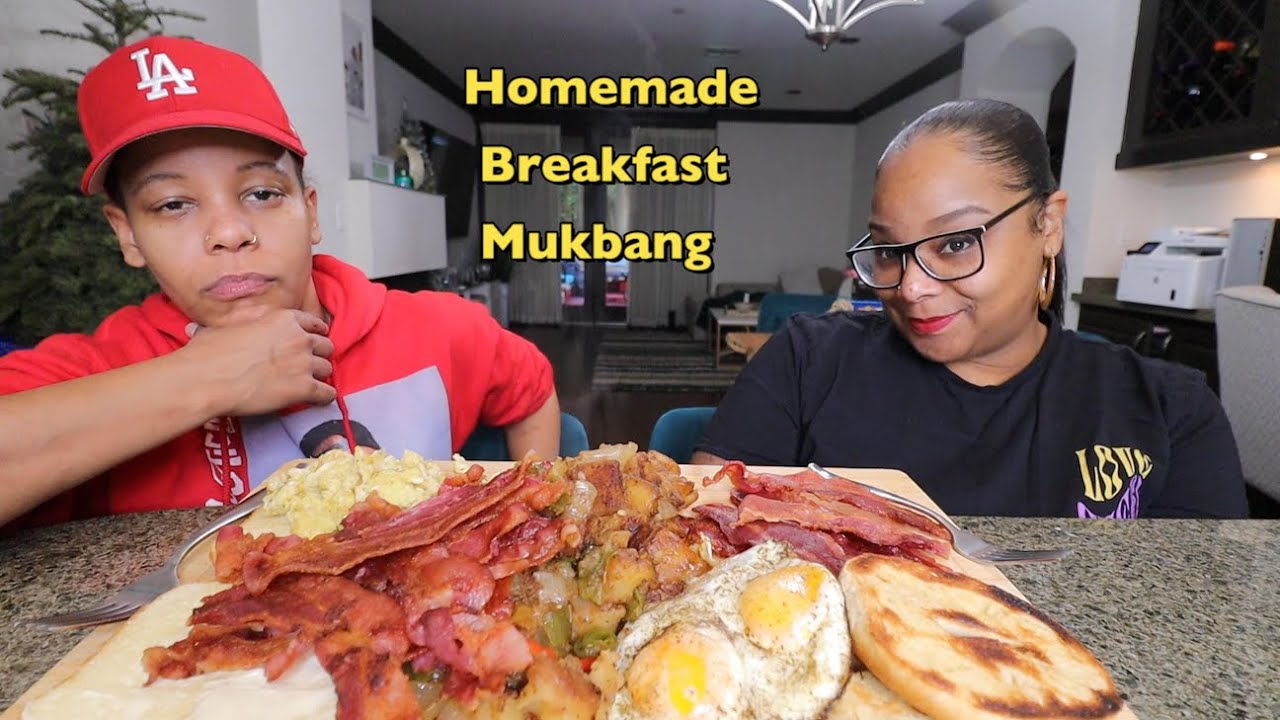 HOMEMADE BREAKFAST MUKBANG WITH A VERY STRANGE PERSON - YouTube