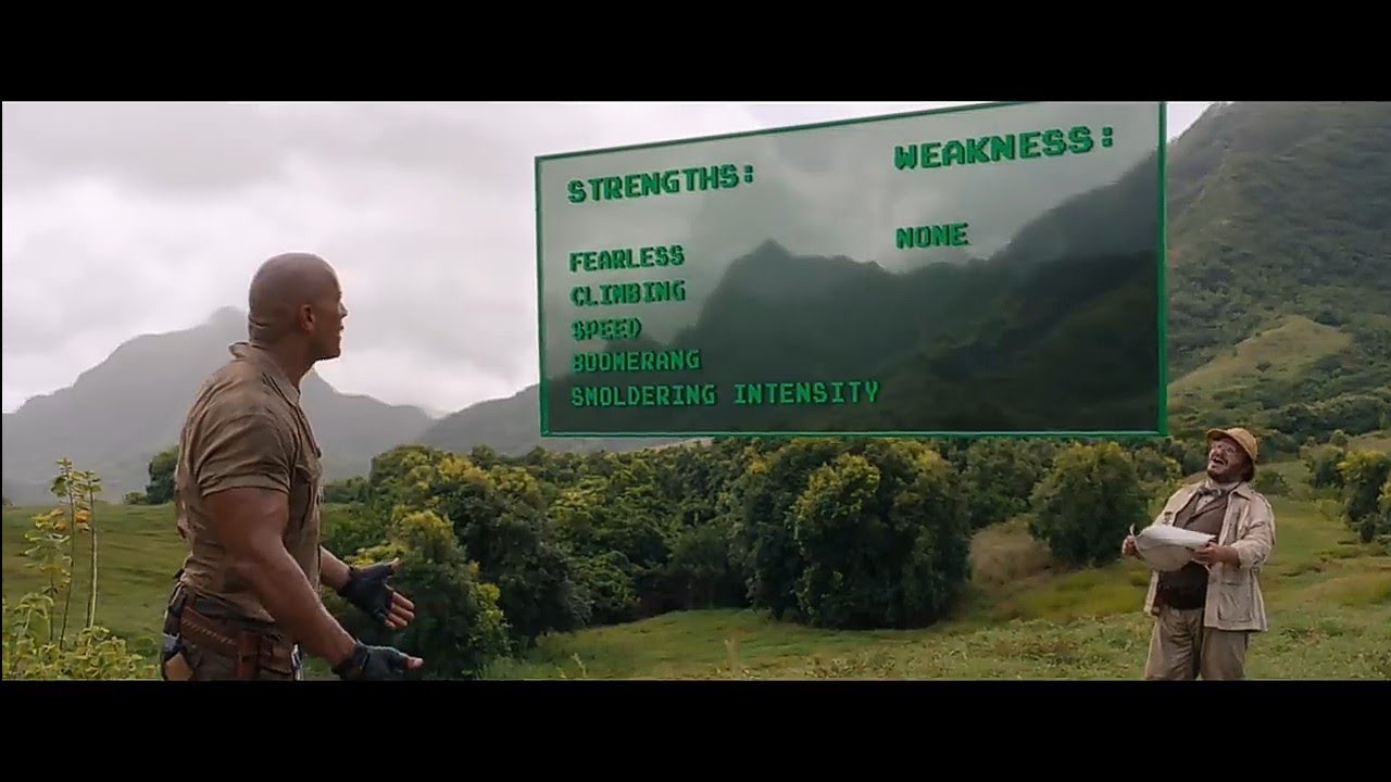 Weakness and strength | Jumanji full movie | part scene - YouTube