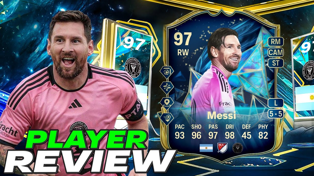 😱97 TOTS MESSI PLAYER REVIEW - EA FC 25 ULTIMATE TEAM - YouTube