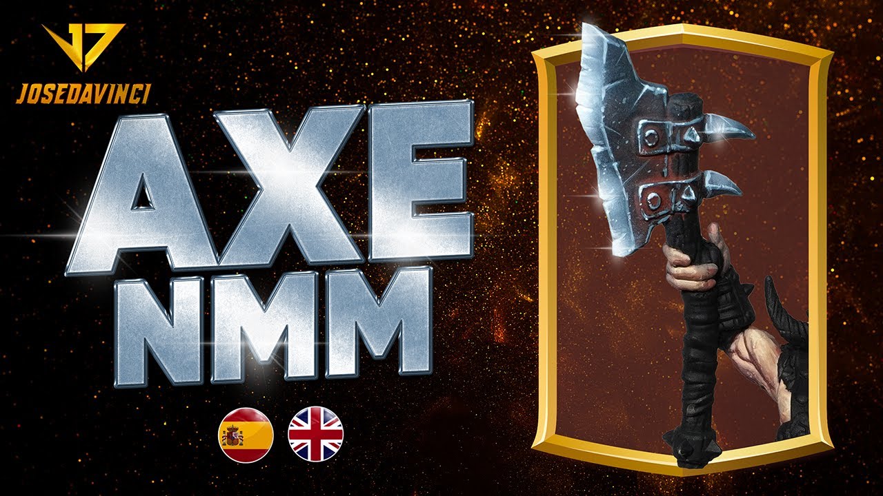 How to paint axe (NMM) on miniatures 🤍 Cómo pintar hachas (NMM) en ...