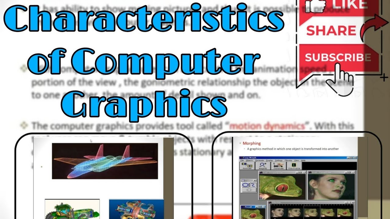 Characteristics Of Computer Graphics Characteristics And Application Characteristics Of Computer Graphics Characteristics And Application