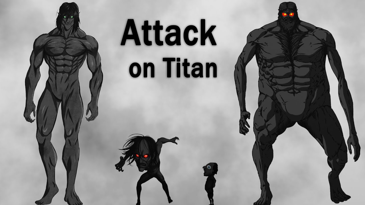 Attack on Titan Size Comparison - YouTube