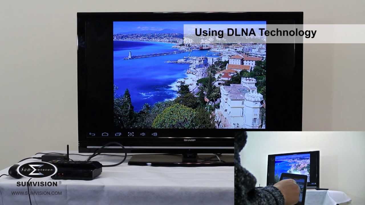 DLNA picture and video mirror streaming using Google Nexus tablet to ...