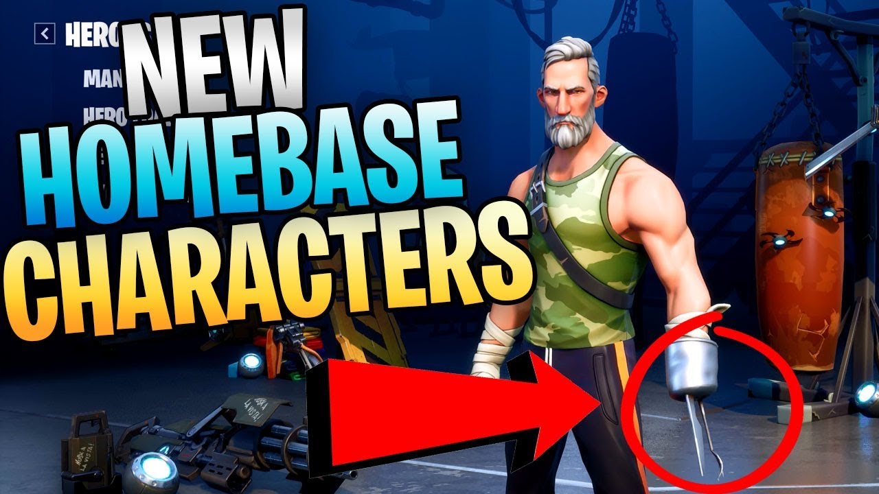 FORTNITE - New Homebase Characters And Front End Improvements - YouTube