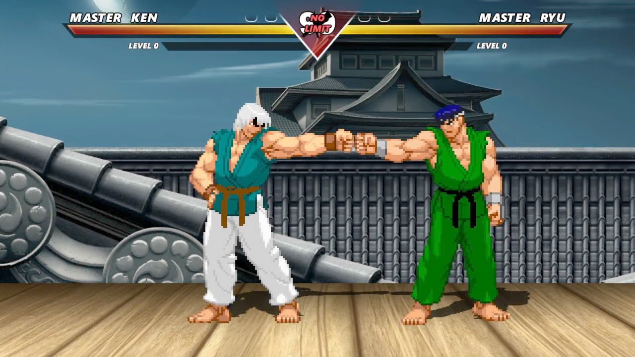 MASTER KEN vs MASTER RYU - INCREDIBLE INSANE FIGHTING GAMEPLAY - STREET ...
