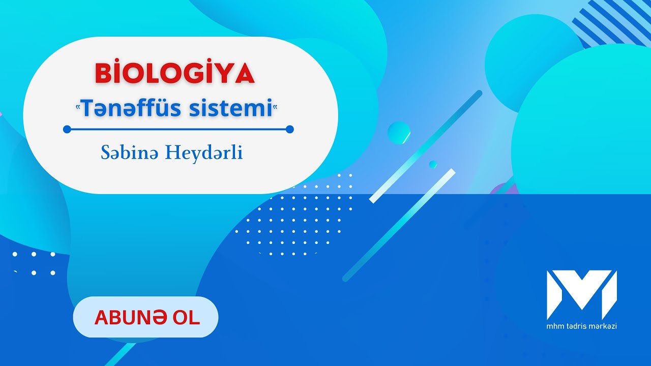 Biologiya / Tənəffüs sistemi / Səbinə Heydərli - YouTube