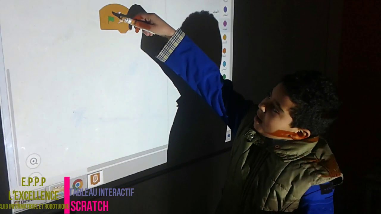 Scratch avec Tableau Blanc Interactif - YouTube