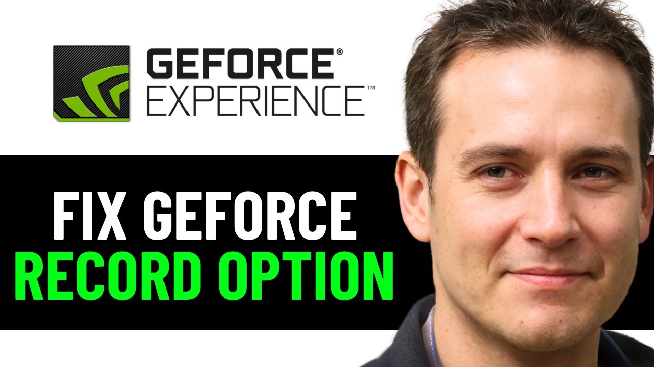 How To Fix Geforce Experience Record Option Not Working 2025! (EASY FIX ...