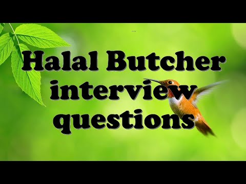Halal Butcher interview questions - YouTube