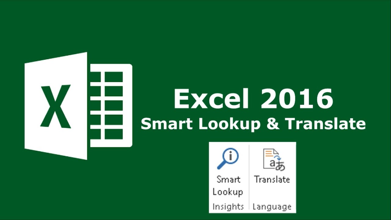 How To Use Smart Lookup And Translate In Excel 2016 YouTube how-to-use-smart-lookup-and-translate-in-excel-2016-youtube