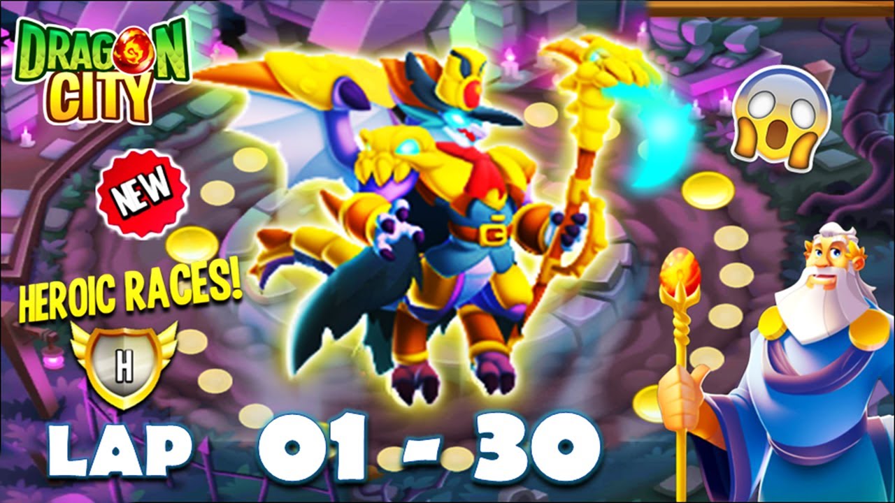 Dragon City: High Crypt Keeper Dragon | Heroic Race LAP 1 - 30 ...