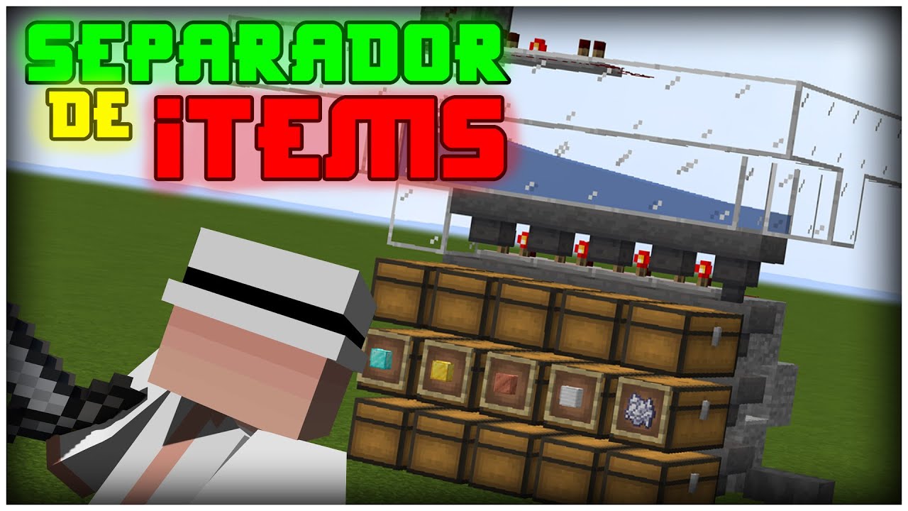 Como fazer um separador de itens *MUITO FÁCIL - Minecraft Turorial ...
