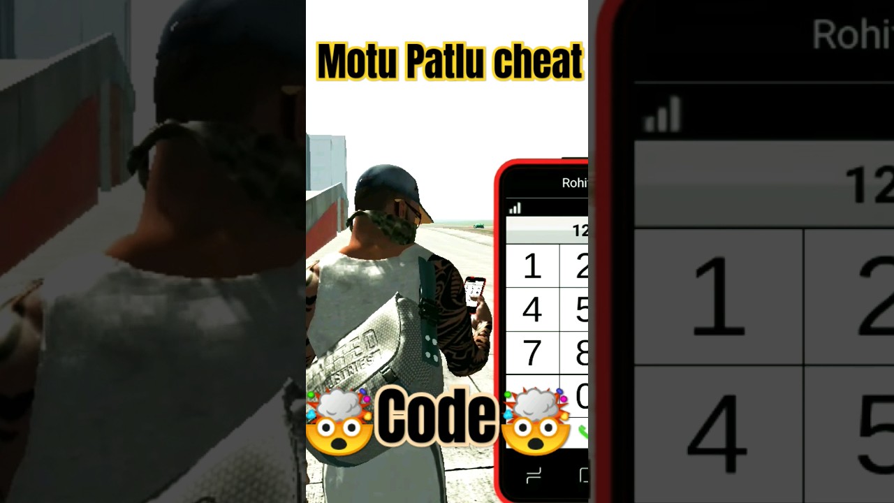 (new update)Motu Patlu ka cheat code 🤯 please try this cheat code #viral #indianbikedriving3d ...
