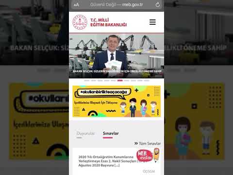 EBA Canlı Ders Şifre Alma