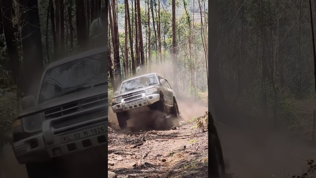 Mitsubishi Pajero Jungle Stuck Road Driving 🏔️ #offroading #automobile ...