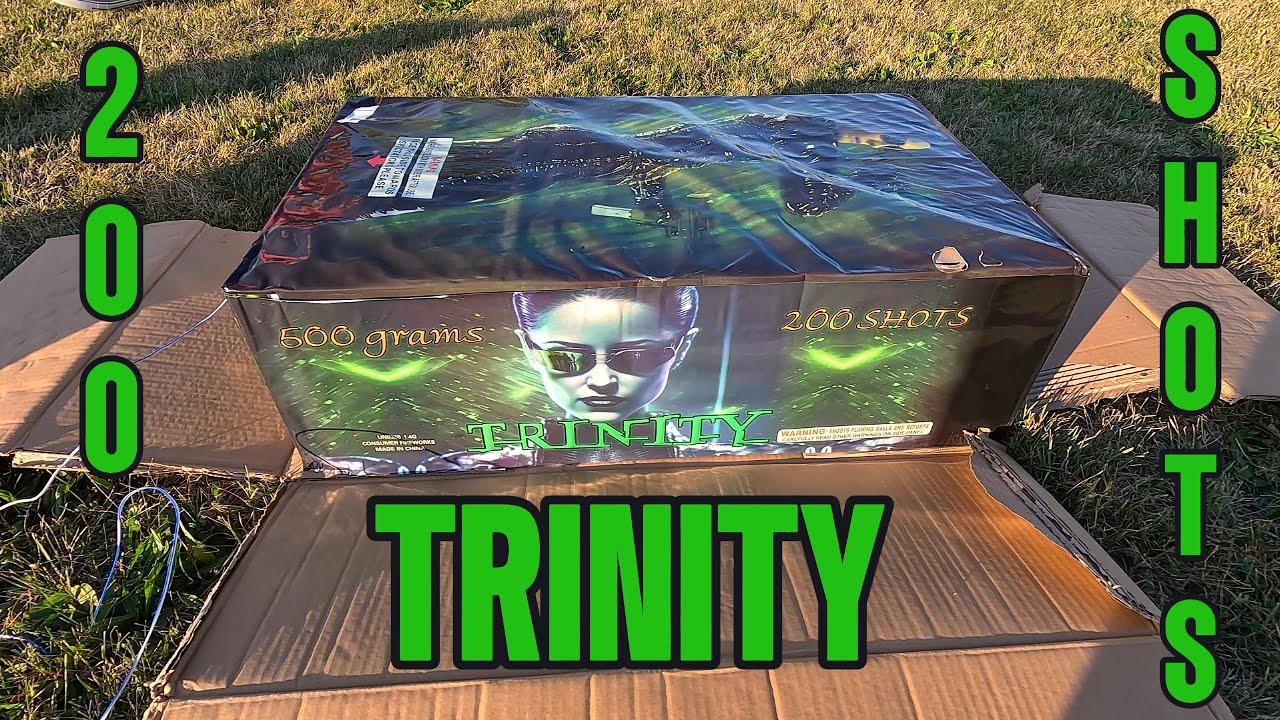 TRINITY 200 SHOT 1/1 BANGER #fireworks #4thofjulyfireworks #demo # ...