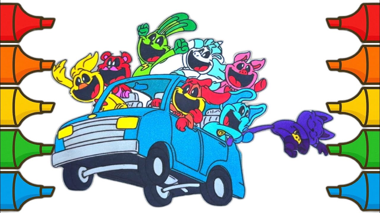 Smiling Critters Coloring Pages Compilation | Poppy Playtime Chapters ...