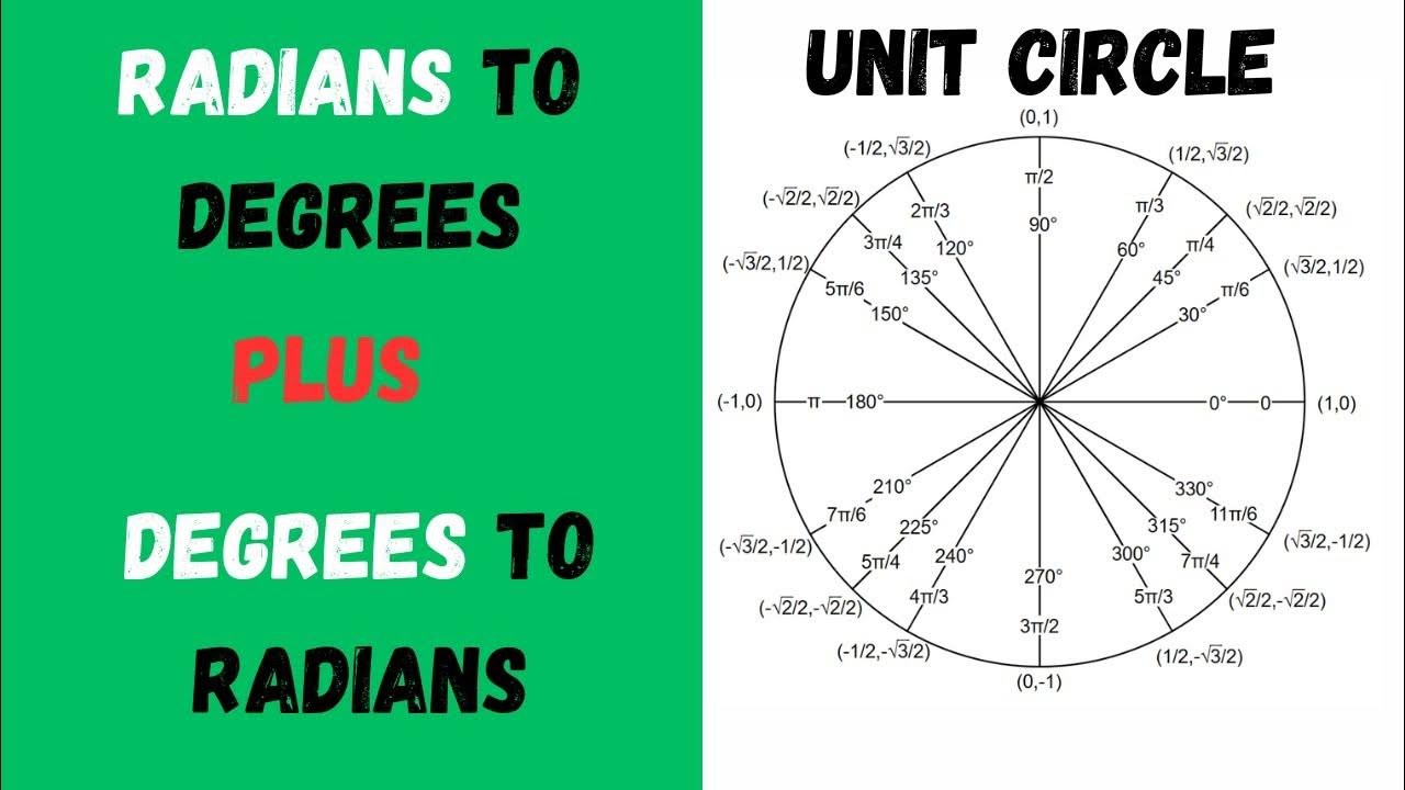 How to switch from Radians to Degrees and Degrees to Radians - YouTube