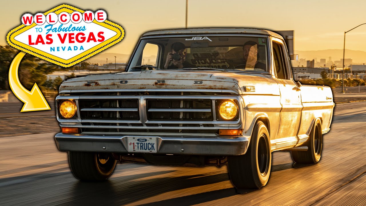 Driving My NASCAR Inspired F100 to LAS VEGAS! Will it Survive? - YouTube