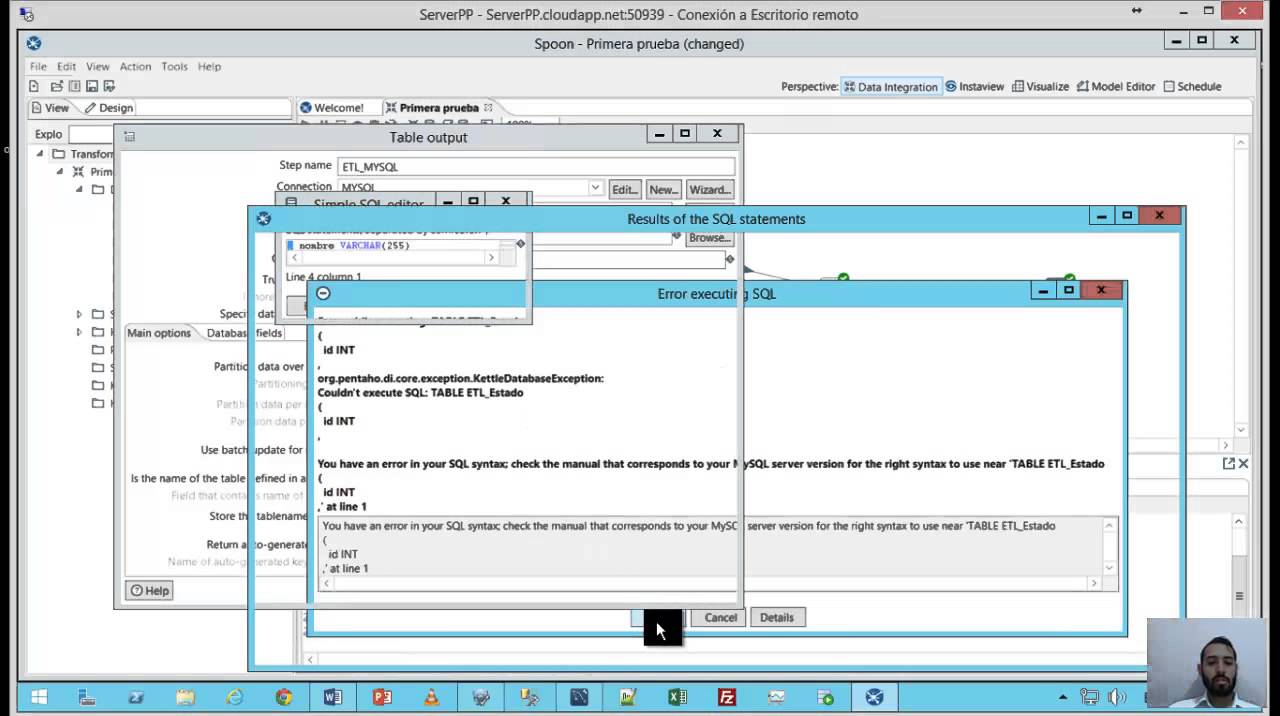 Etl con Pentaho Data integration + Mysql + Postgres + Sqlserver - YouTube