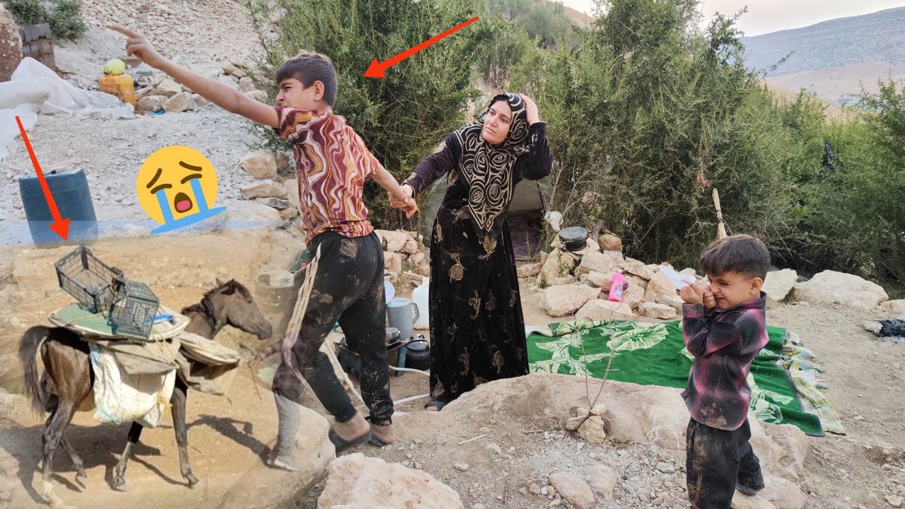 Abbas's upset over the horse's departure and continuing to build a hut ...