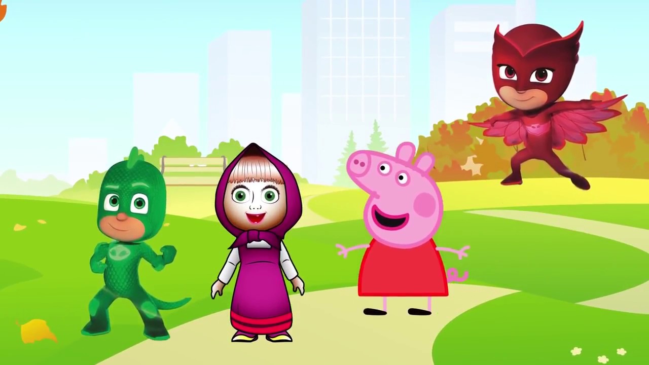 Best Learning Colors Video for Children with PJ Masks, Peppa Pig ...