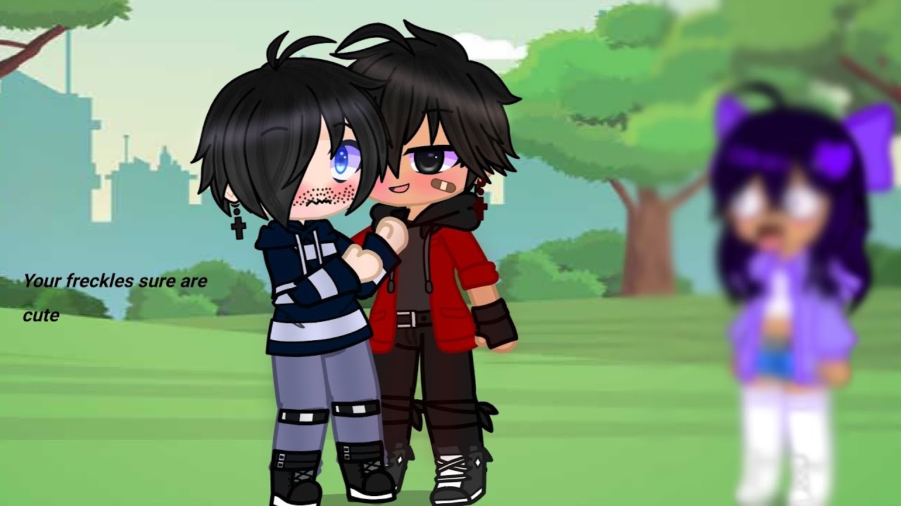 Your Freckles Sure Are Cute~~ (Aphmau Gacha Meme) Aaron x Zane🖤 - YouTube