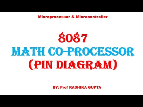 Pin Diagram of 8087 Math Co-Processor. - YouTube