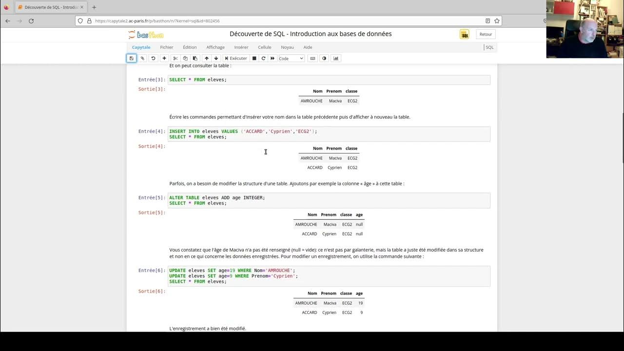 Info TP5 : Introduction à SQL - YouTube