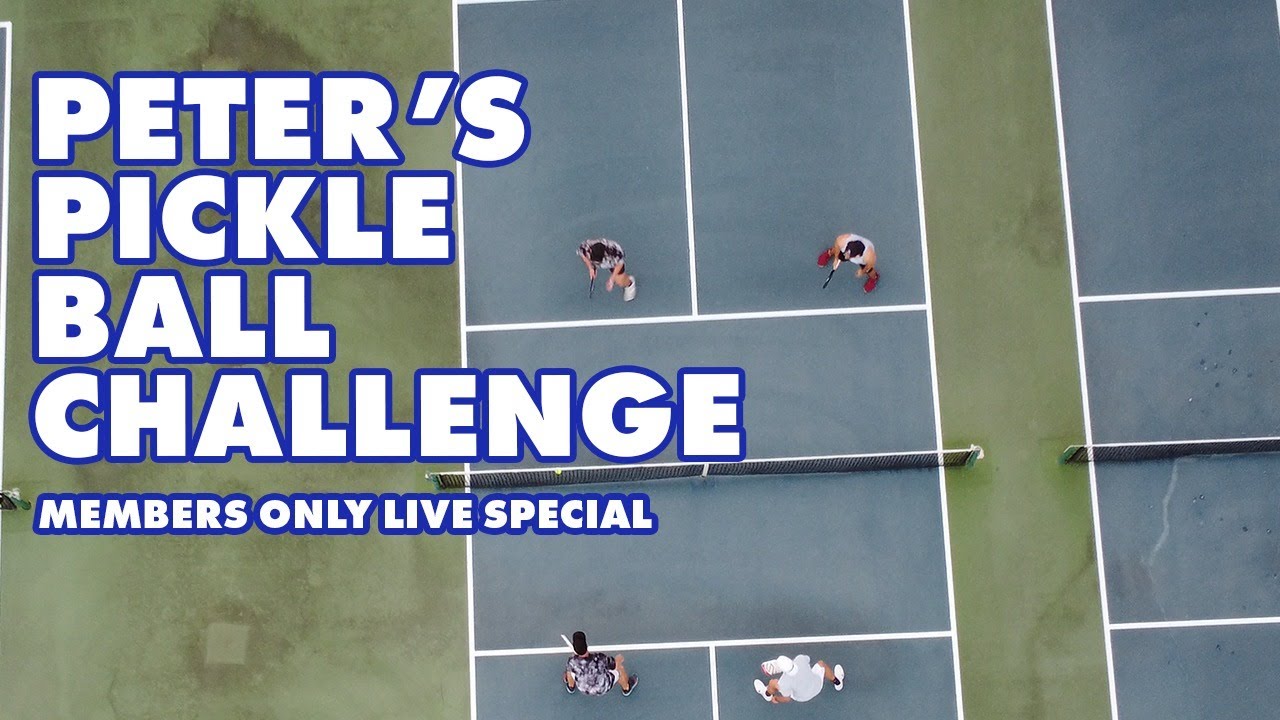 Memers Only Live! Peter's Pickle Ball Challenge - YouTube