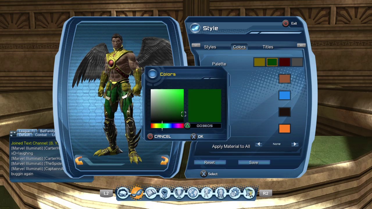DCUO: Custom Hawkman Style - YouTube