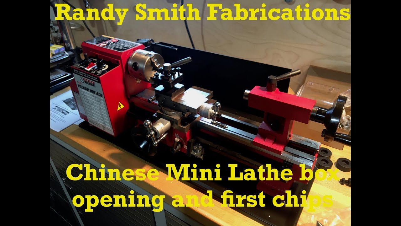 Chinese Mini Lathe Box Opening and First Chips - YouTube