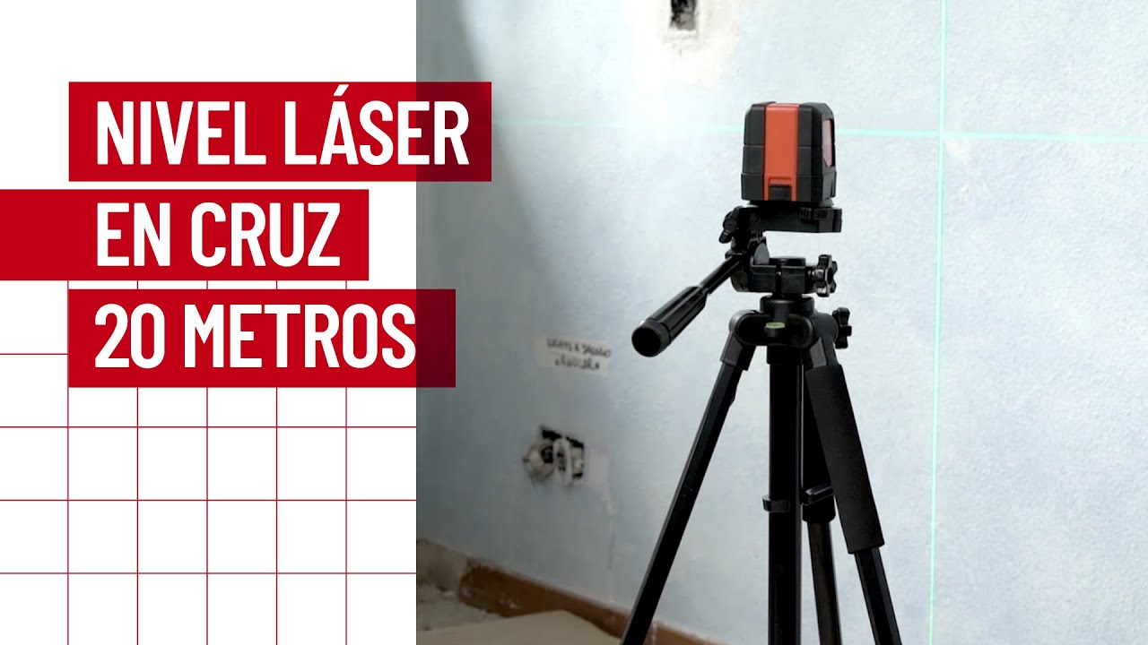 Nivel láser en cruz de 20 metros de Bellota Herramientas - YouTube