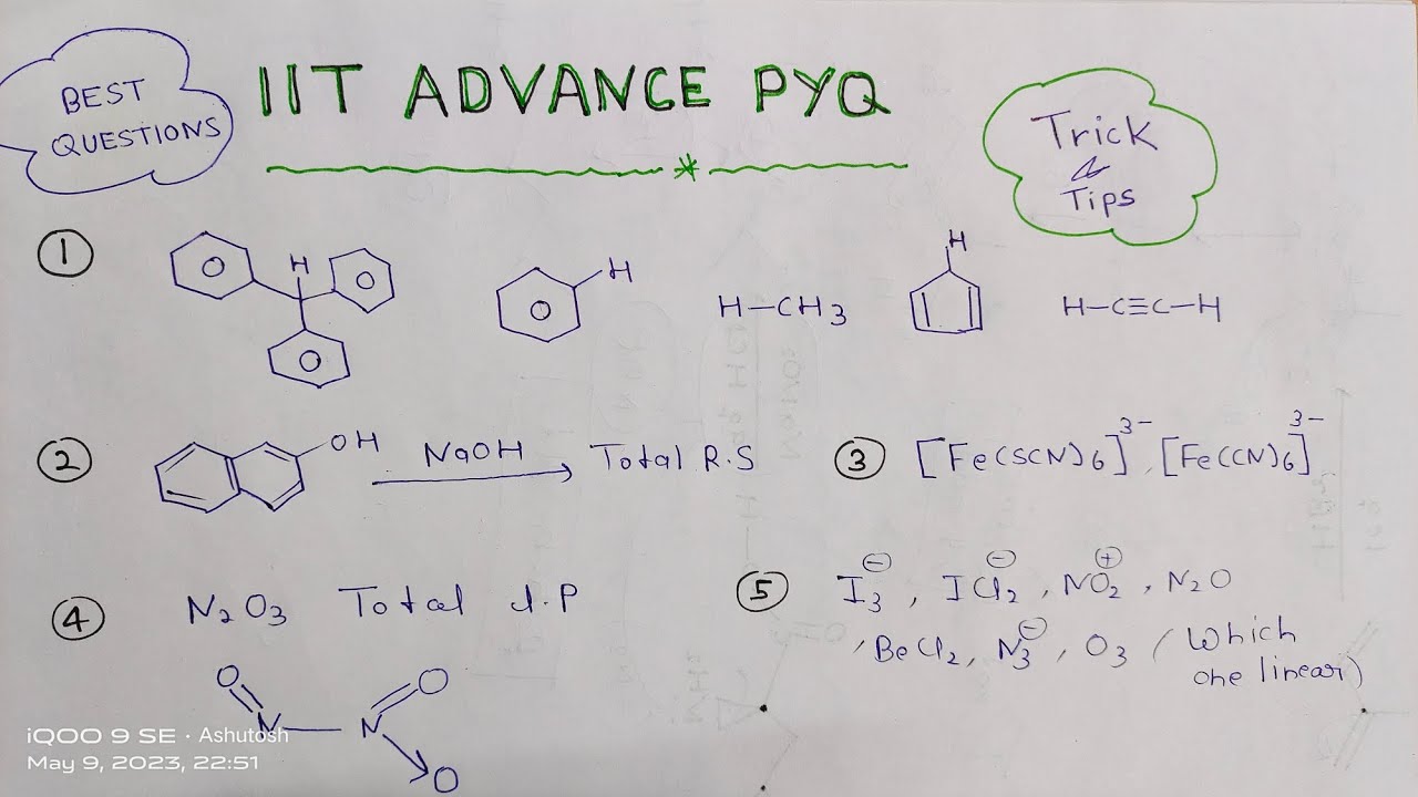 IIT ADVANCE PYQ WITH TRICK and TIPS REVISE YOUR CONCEPTS ...