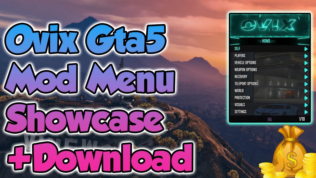 OVIX GTA5 MOD MENU + [DOWNLOAD] - YouTube
