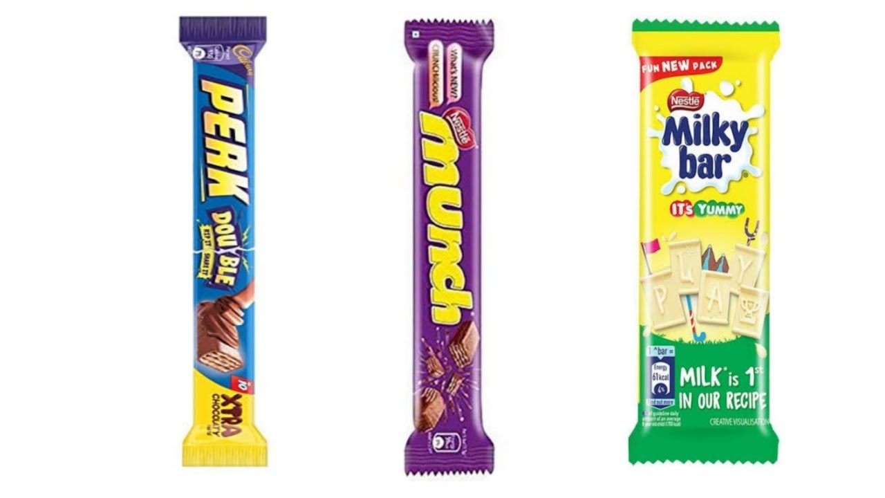 Perk vs Munch vs Milky Bar - YouTube