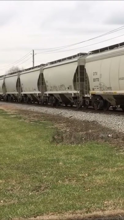 CI&W 8307 Grain Train from Lapel to Anderson - YouTube