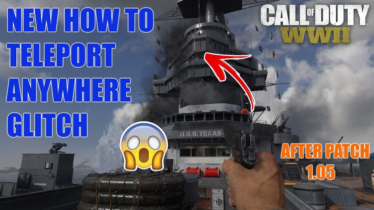 COD WW2- NEW HOW TO TELEPORT ANYWHERE GLITCH (AFTER PATCH 1.05) - YouTube