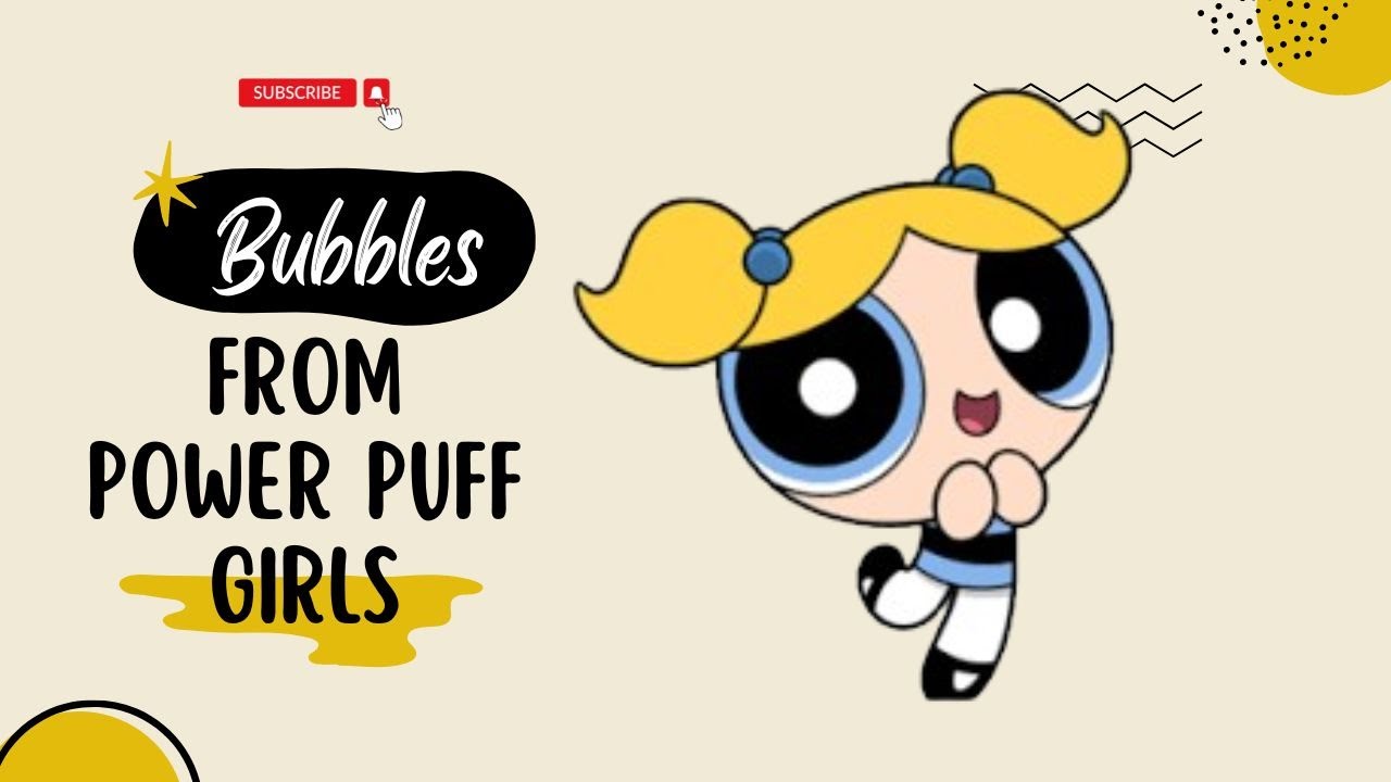 how to draw a bubbles from power puff girls - YouTube