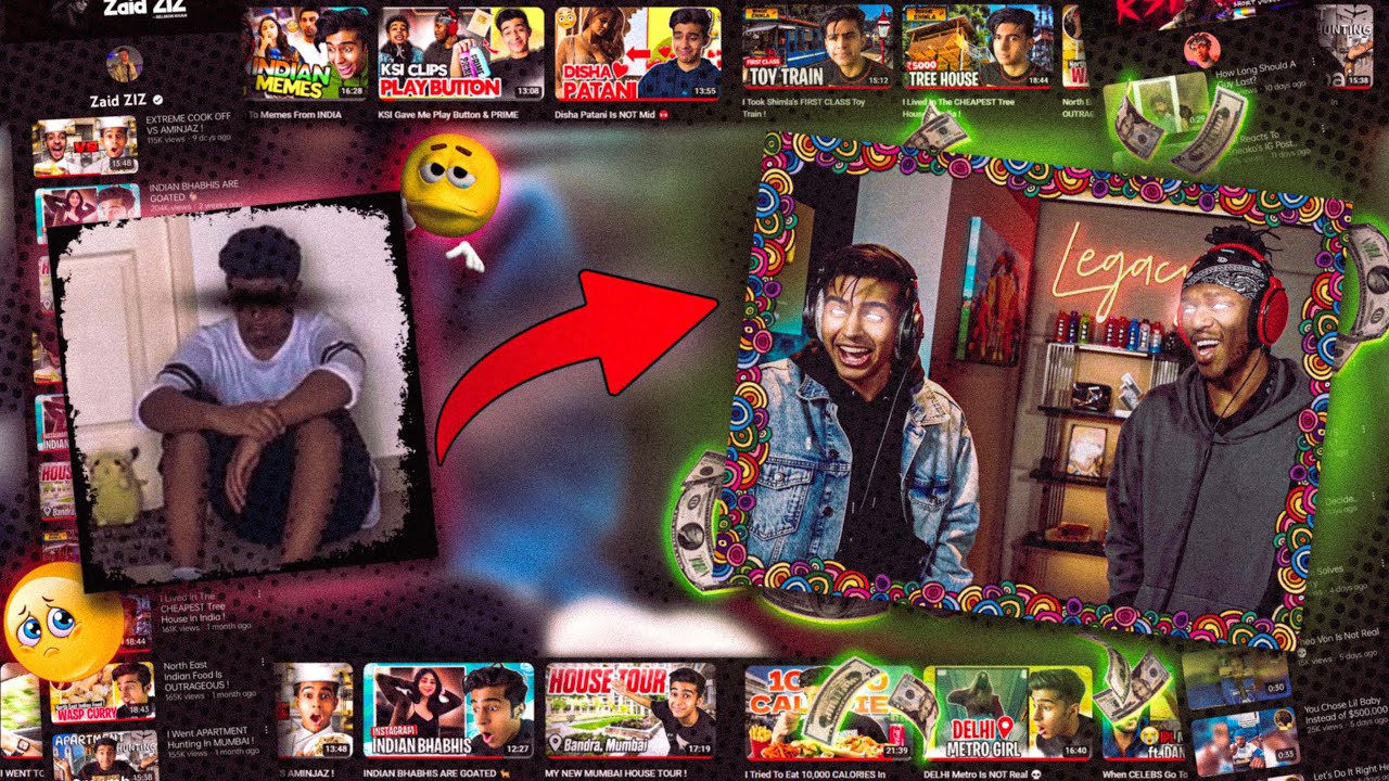 THE LIL KID BEHIND KSI clips |THE STORY OF ZAID ZIZ - YouTube